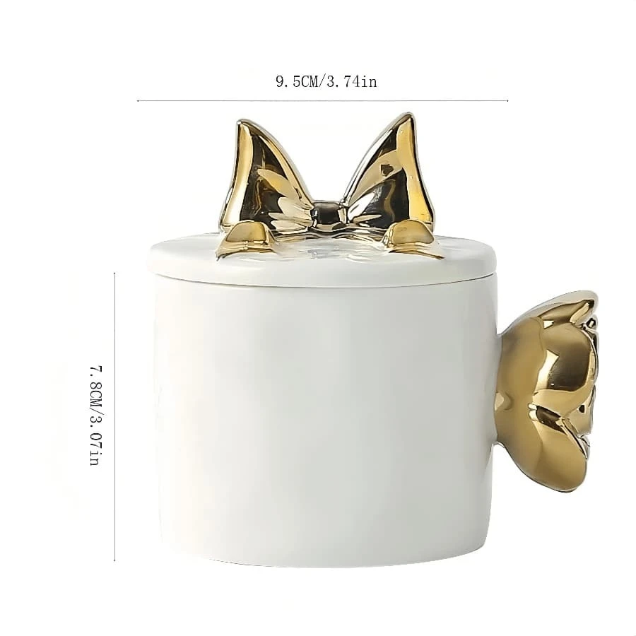 Rose Design Ceramic Mug With Butterfly Ceramic Lid And Spoon | SHEIN USA