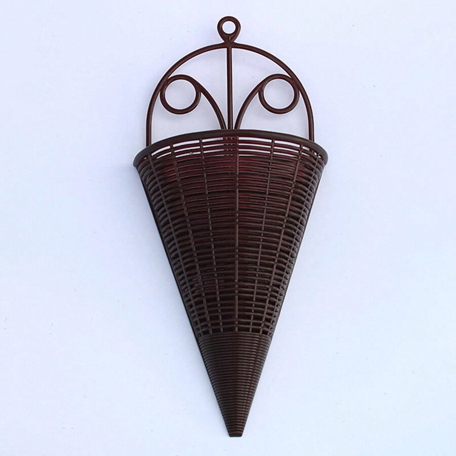 1 stuk Plastiek Imitatie Rotan Hangend Bloem Mand Hangende muur ...