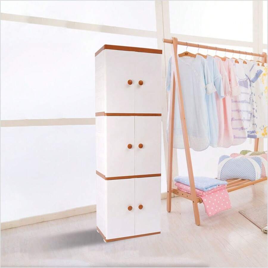 Kitchen Pantry Cupboard Organizer, Plastic Storage Dresser Clothes ...