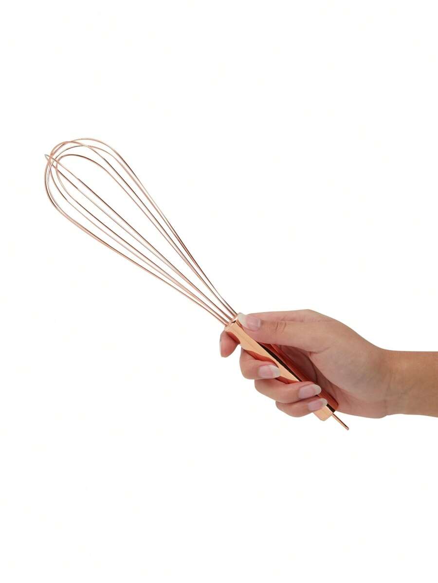 Copper Balloon Whisk , Handheld Stainless Steel Coated Wire For Egg ...