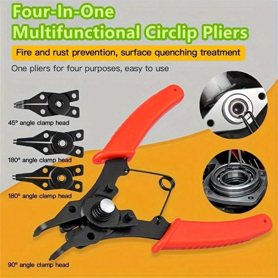 Four-In-One Circlip Pliers Set Circlip Pliers Multi-Crimping Removable ...