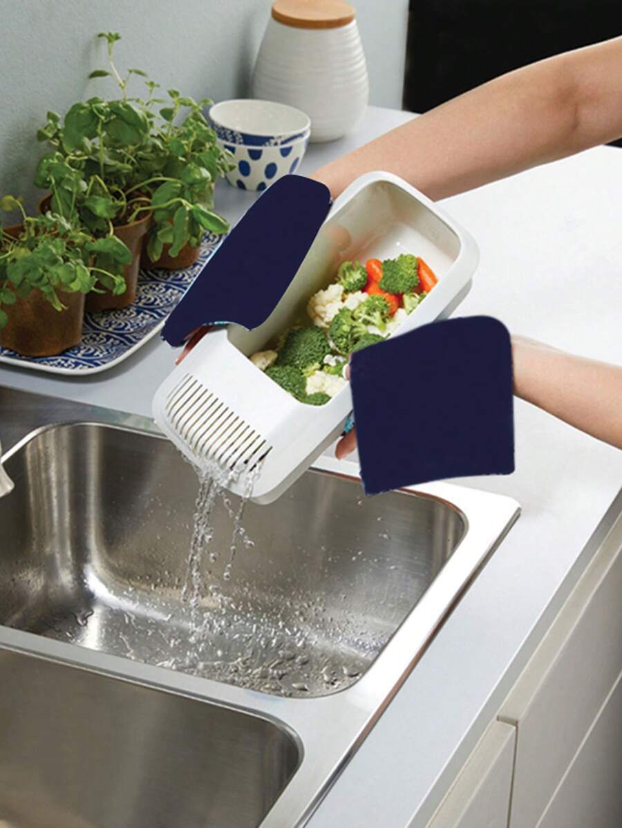 1 White Plastic Pasta Box, Dual-Purpose Pasta Bowl, Plastic Storage Box ...