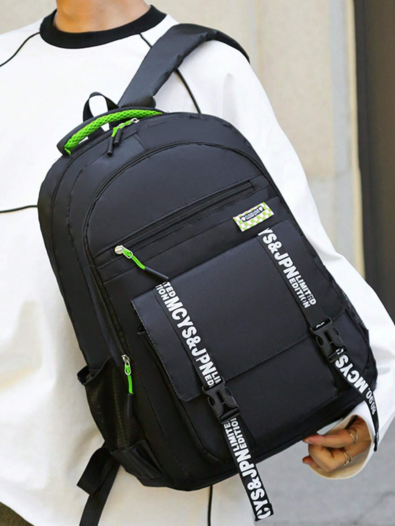 168The Trend Of Middle School Students Backpack Male Large Capacity ...