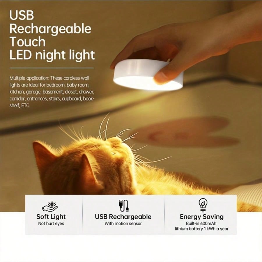 Fully Automatic Led Motion Sensor Light, Rechargeable Light Control ...