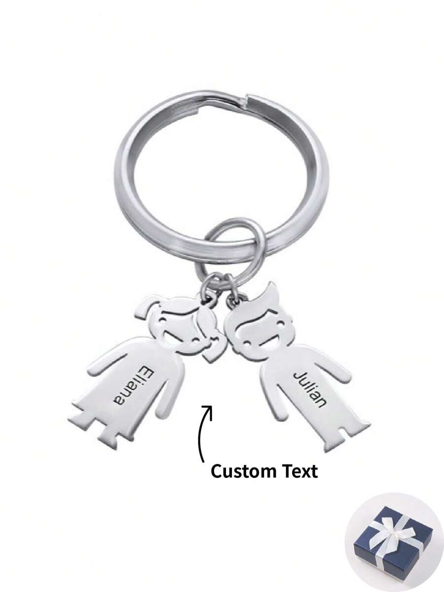 Customized Couple Keychain With Names, Personalized Gift For Mother's ...