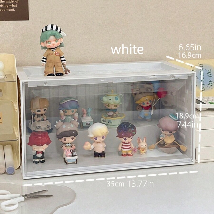 1pc High-Transparency Pet Display Box For Miniature Dolls, Transparent ...