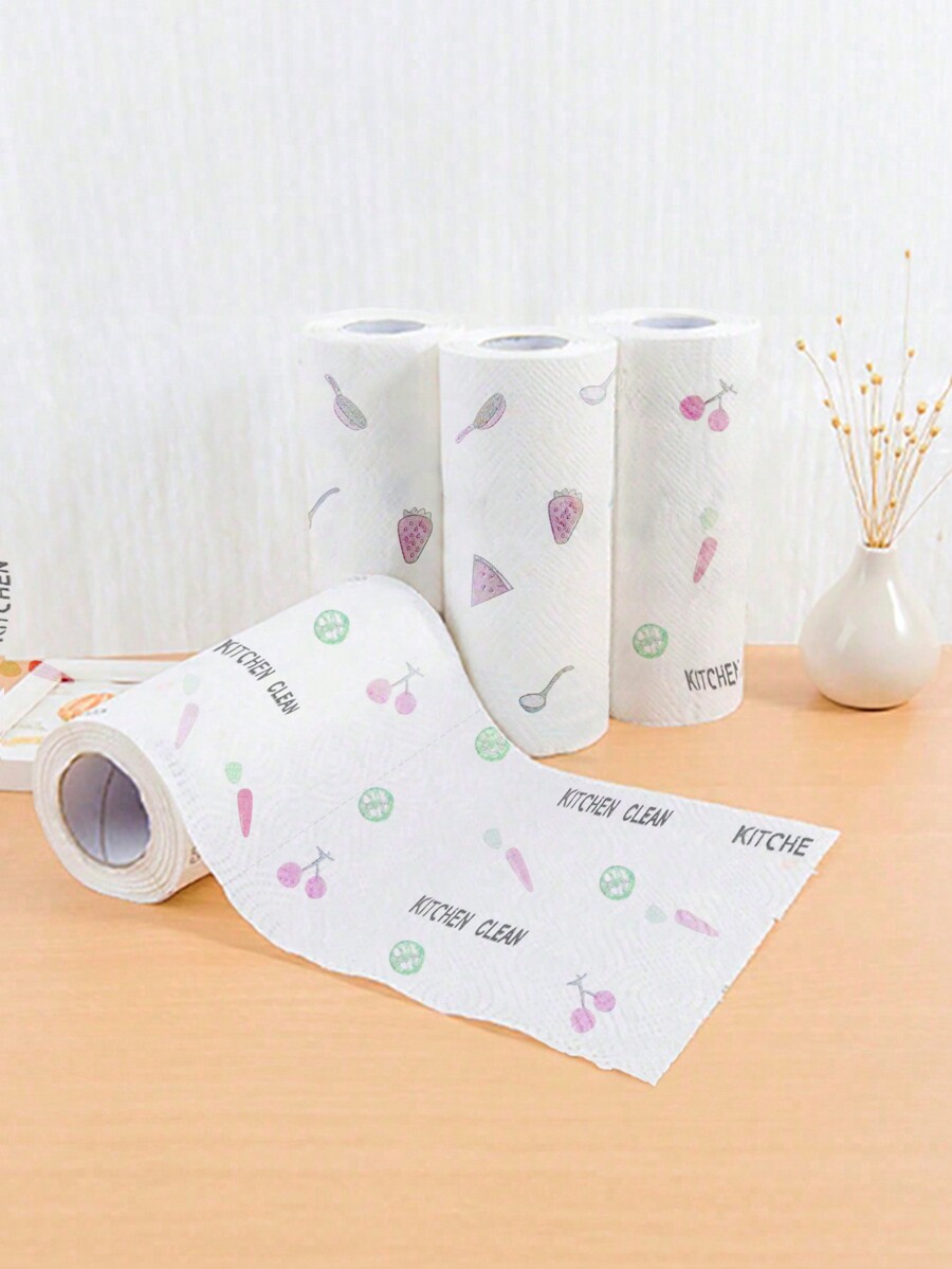 1pc Disposable Rags, 50 Pieces/Roll Kitchen Cleaning Cloths, Washable ...