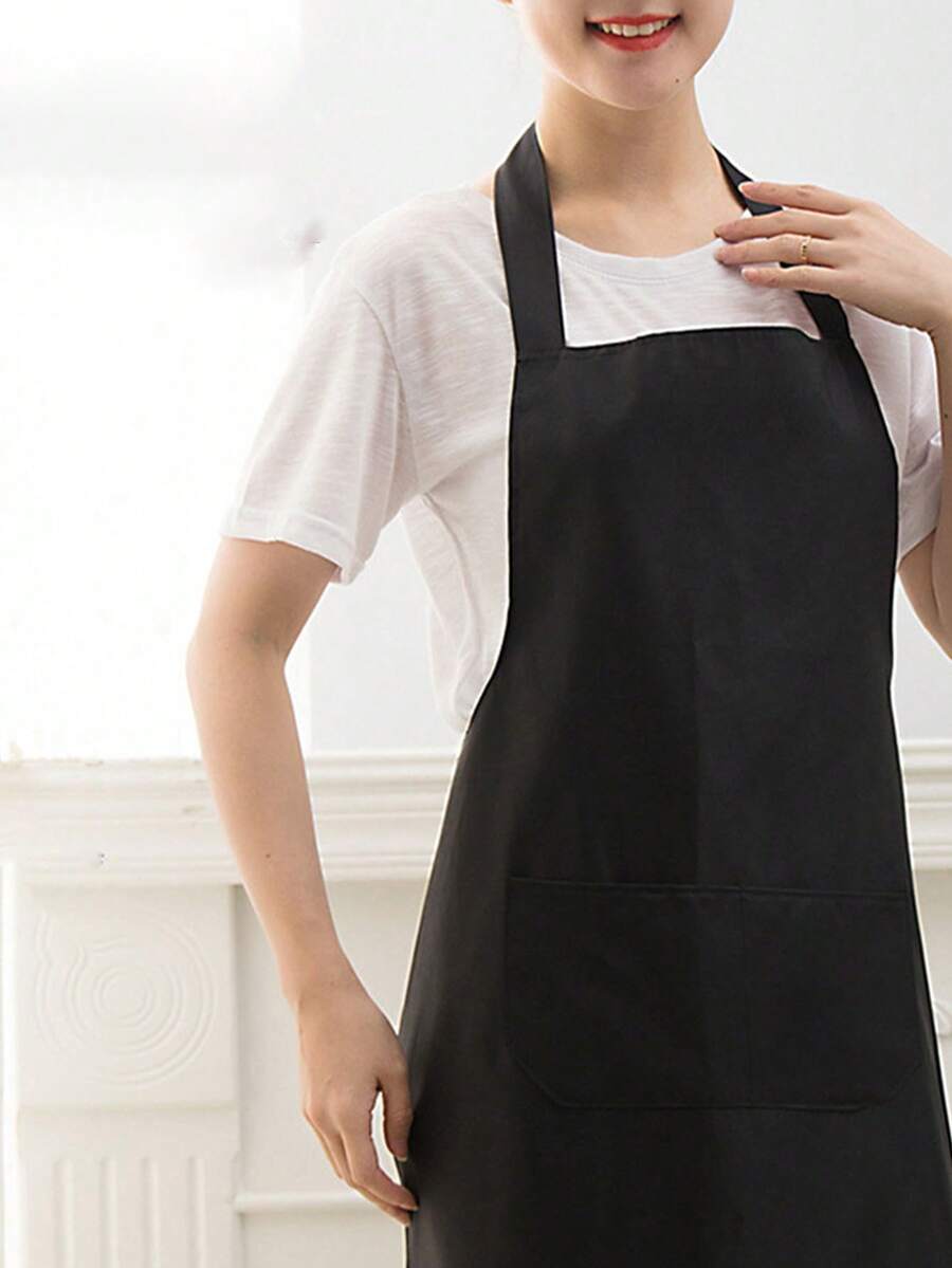 1pc Chef Apron, Anti-Stain And Waterproof, With Neck Strap For Summer ...