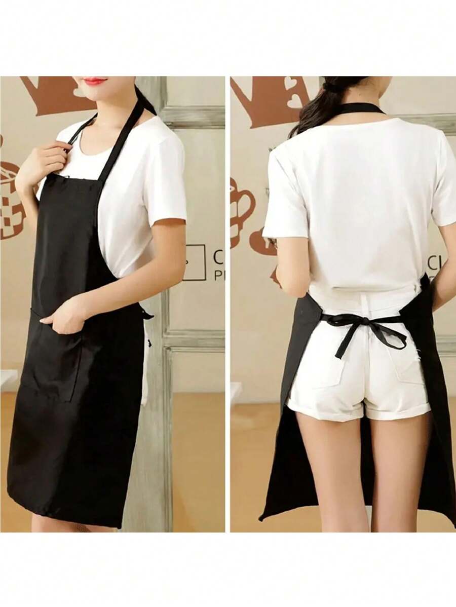 1pc Chef Apron, Anti-Stain And Waterproof, With Neck Strap For Summer ...