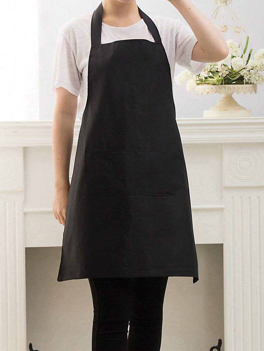 1pc Chef Apron, Anti-Stain And Waterproof, With Neck Strap For Summer ...
