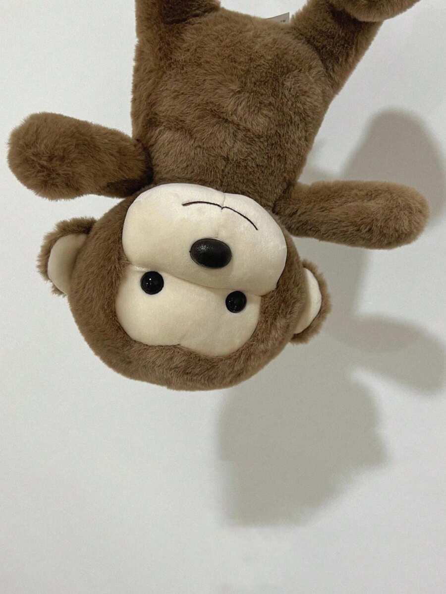 1pc Cute Monkey Plush Doll, Brown Lifelike Monkey Stuffed Animal Doll ...