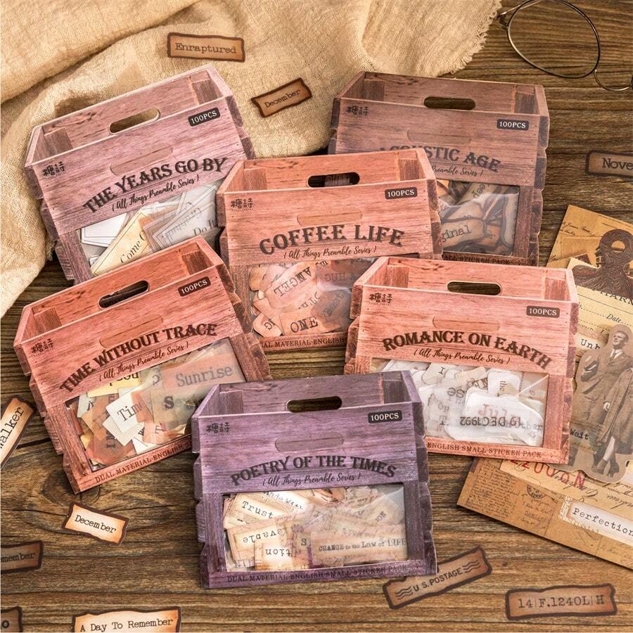 100 Sheets/Pack All Things Genesis Series Stickers English Memo Pad ...