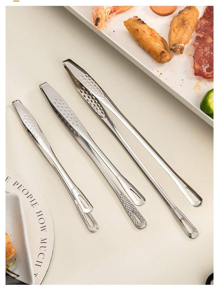 1pc Stainless Steel Food Tongs Korean Bbq Grill Clip Strawberry ...