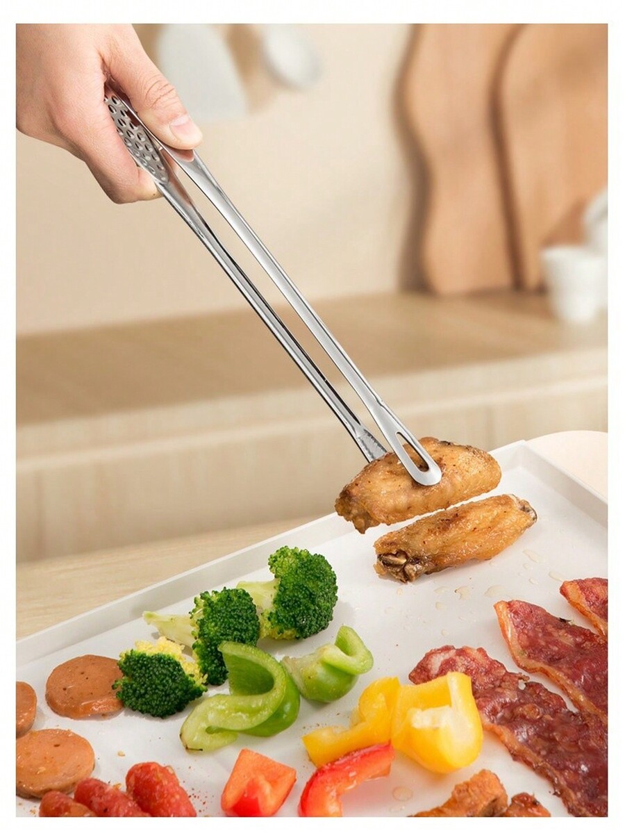 1pc Stainless Steel Food Tongs Korean Bbq Grill Clip Strawberry ...