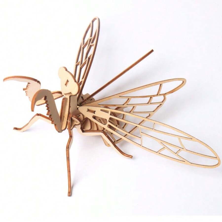 3D Wooden Insect Puzzle Animal Skeleton Assembly Model Puzzle - DIY ...