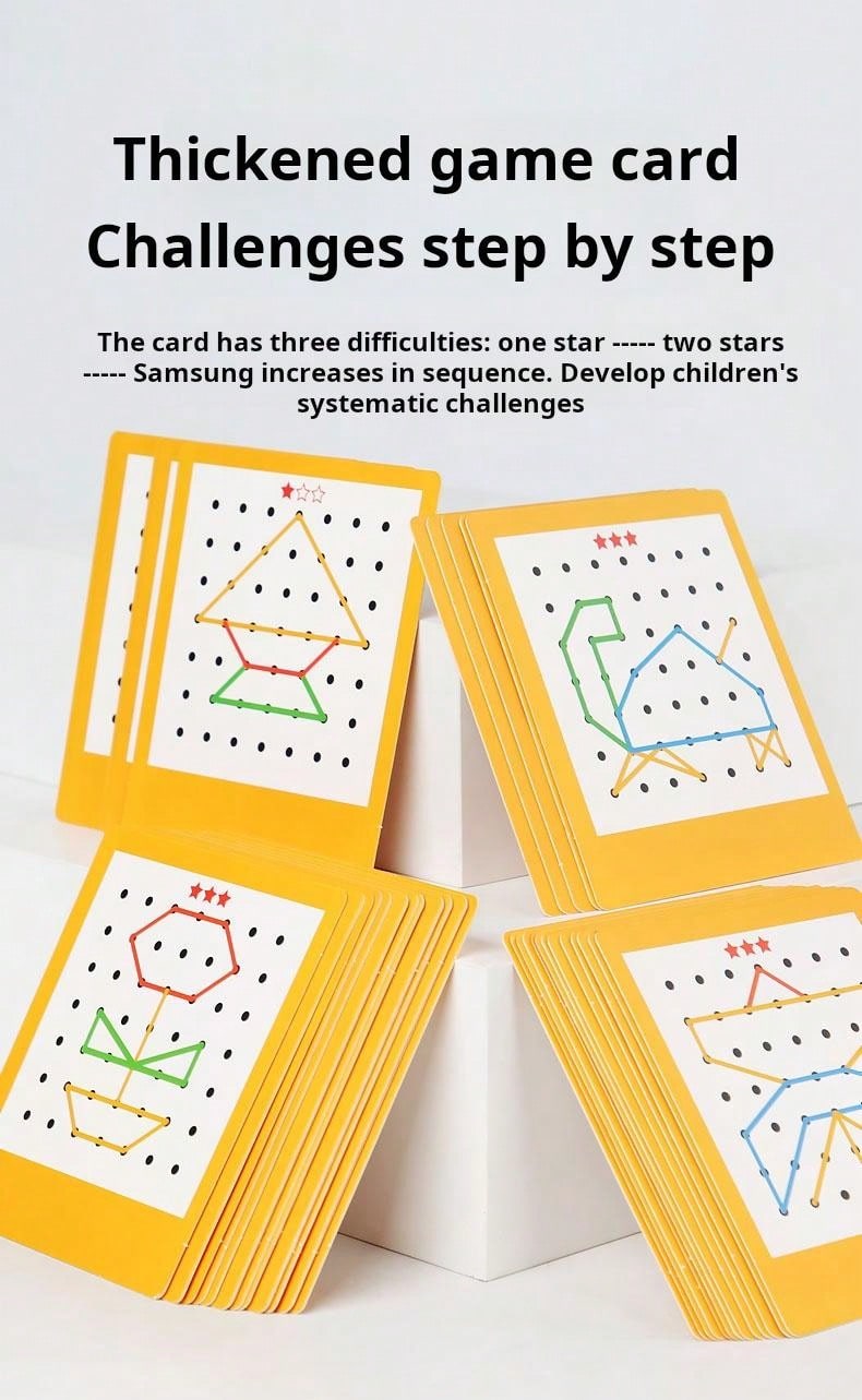 Wooden Geoboard Mathematical Manipulative Material Array Block Geo ...