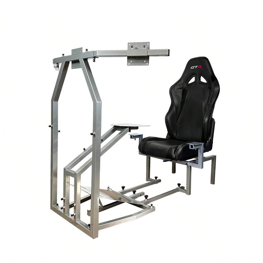 GTR Simulator CRJ Flight Simulator Cockpit Silver Frame Triple | Single ...