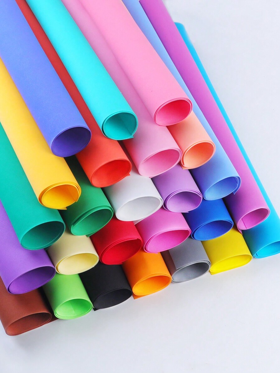 10pcs/Pack Colorful Sponge Paper, Eva Foam Paper Sheets For Scenery ...