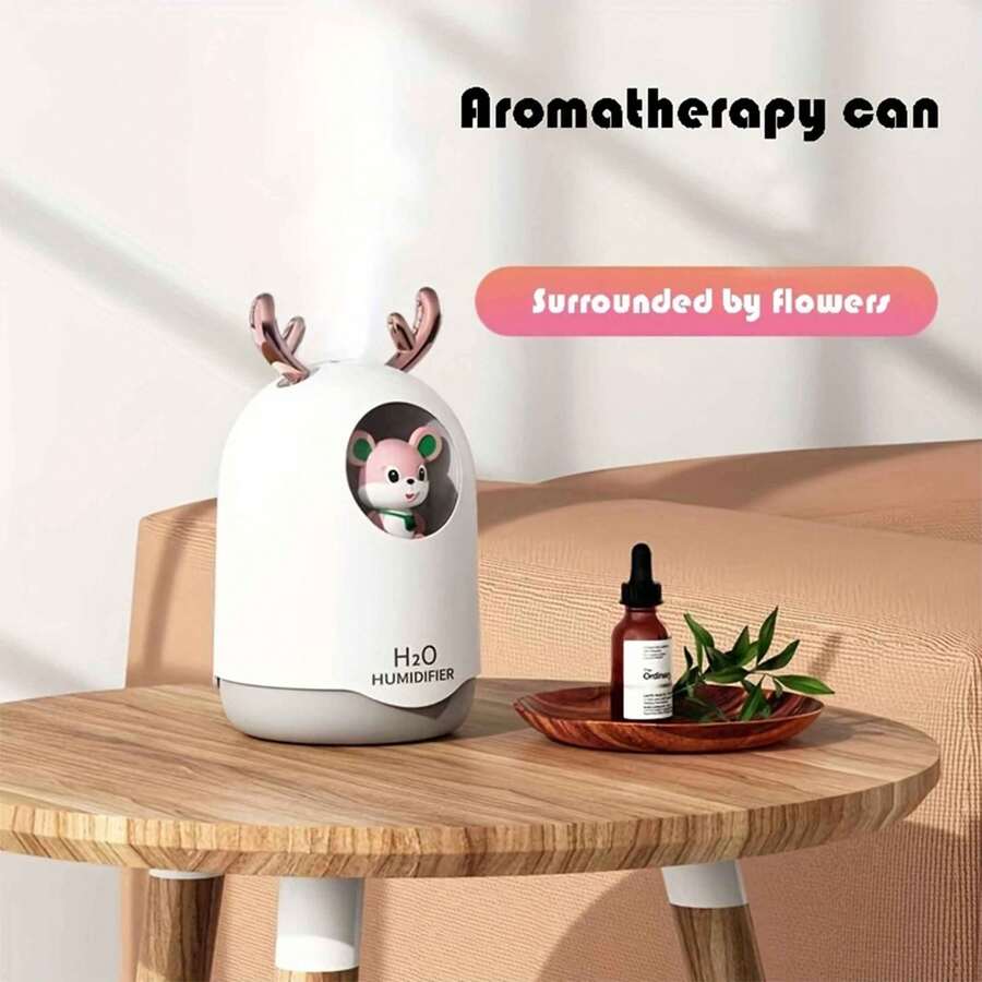 300ml Multicolor Led Light Cute Cartoon Desktop Humidifier, Air ...