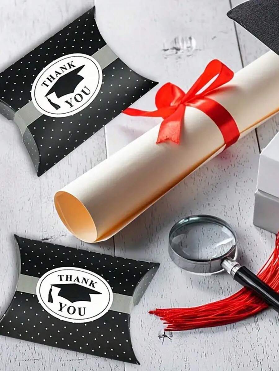 Pack Of 10 Black Graduation Gift Boxes - Empty Boxes For Bachelor ...