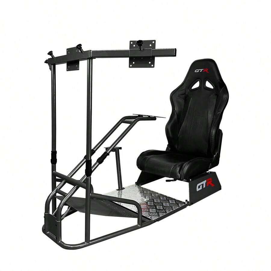 GTR Simulator GTS-F Racing Simulator Cockpit Black FrameTriple | Single ...