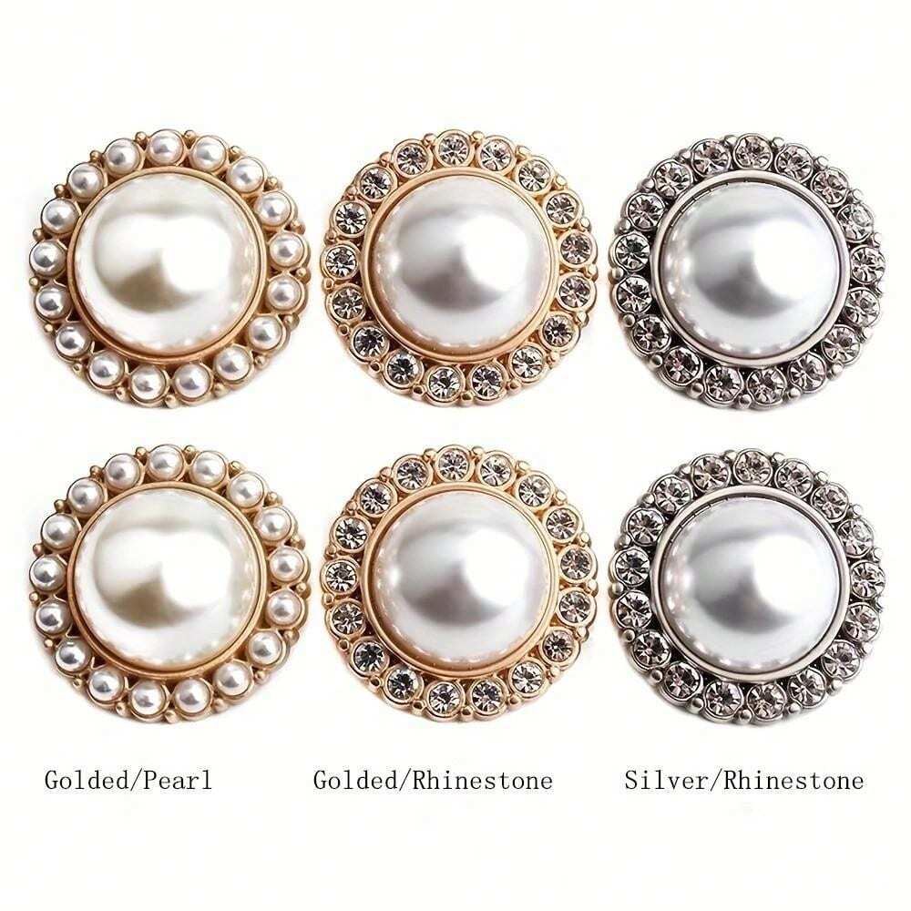 10pcs Faux Pearl Buttons Shank Buttons Sewing Buttons Decorative ...