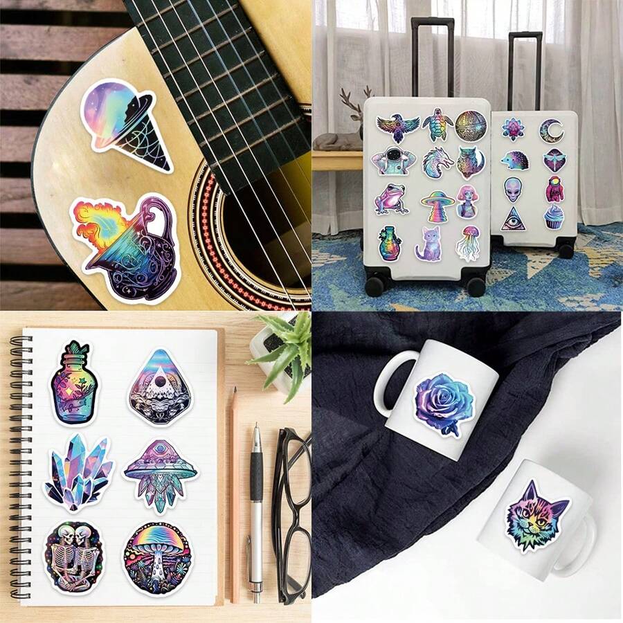 50Pcs Cool Stickers For Water Bottles, Waterproof Vinyl Stickers Pack ...