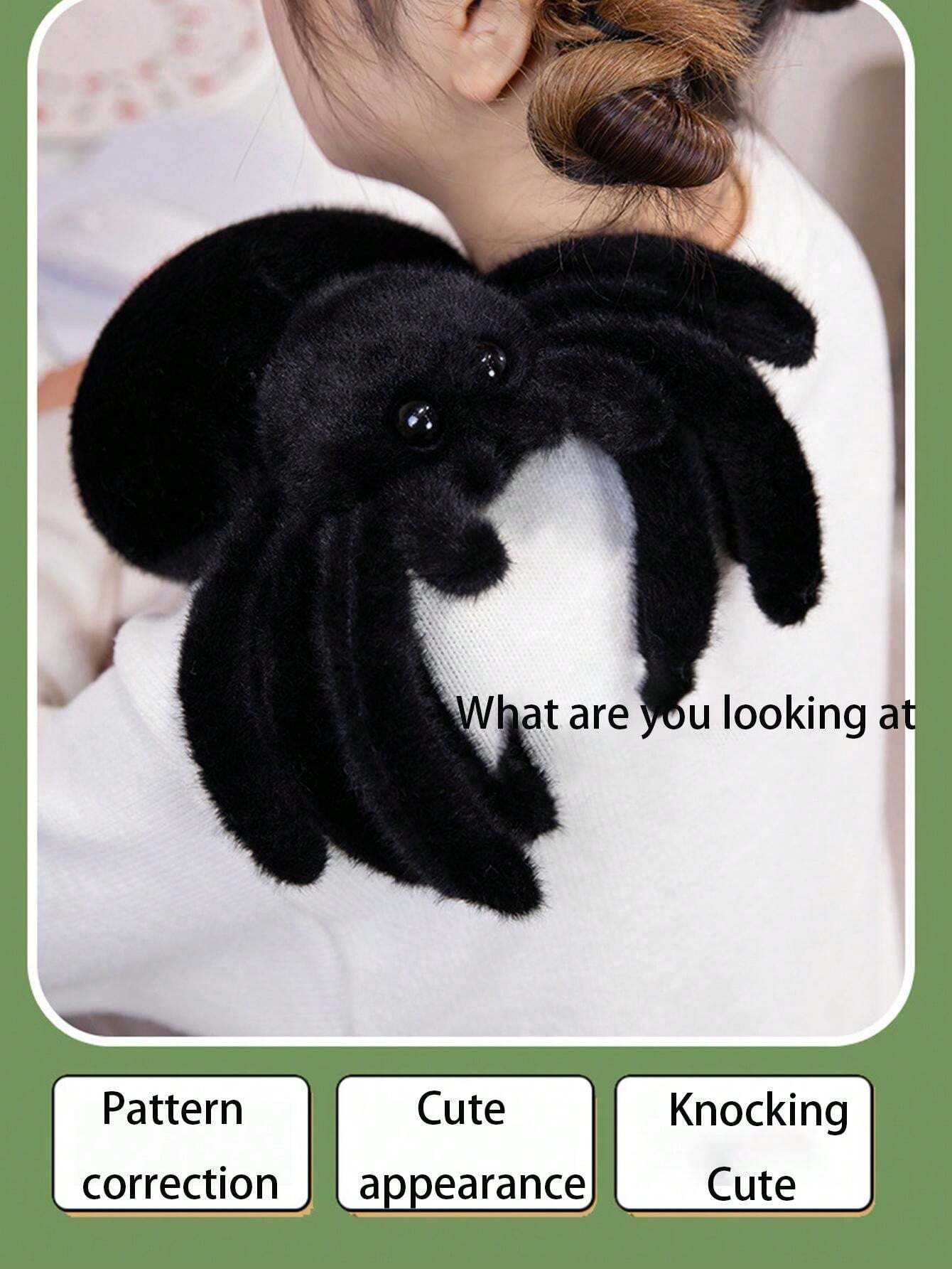 Spider Plush Toy, Funny And Scary Black Spider Doll | SHEIN USA
