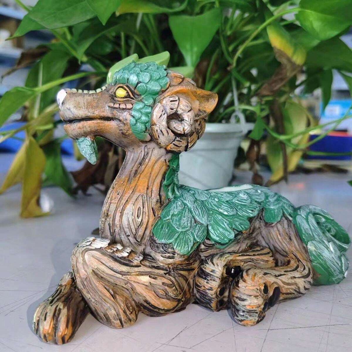 Cute & Exquisitely Detailed Texture- A Pair Of Forest Guardians Dragon ...