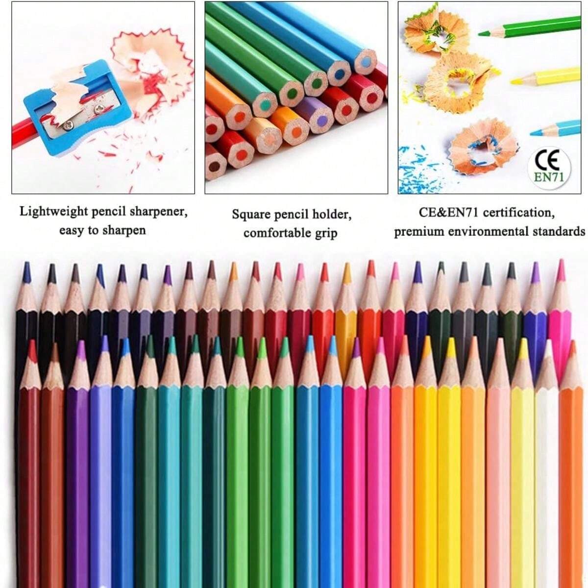 72 Oil Colored Pencils Set Professional Artist Coloring Pencils For ...