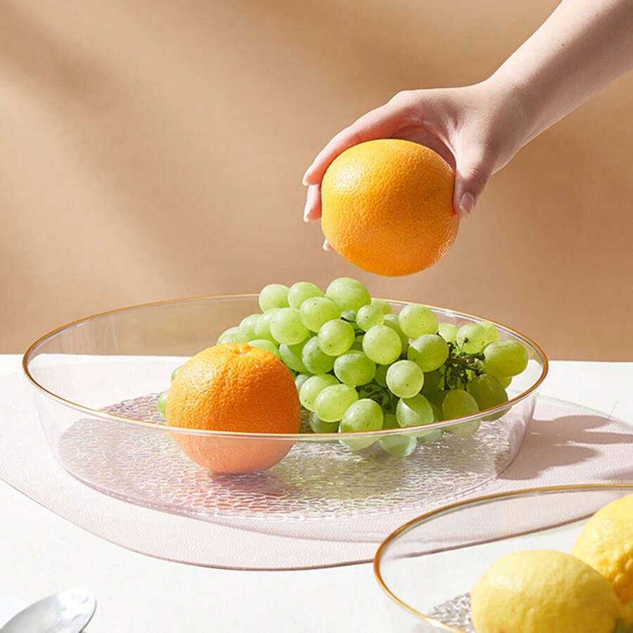 Fruit & Snack Plate For Living Room Coffee Table, Plastic Material ...