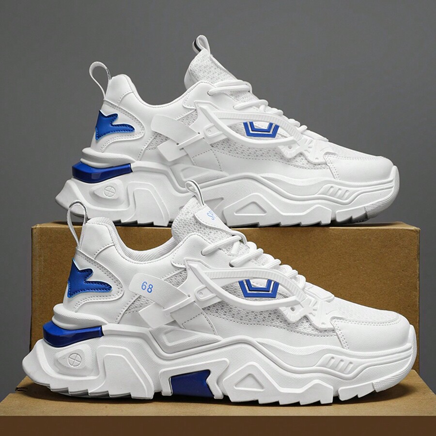 Chaussures Épaisses À Semelles Compensées Pour Hommes En Toutes Saisons ...