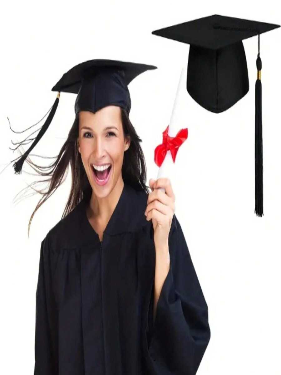 Graduation Cap, Black Graduation Caps For Graduation Parties, Doctorate ...