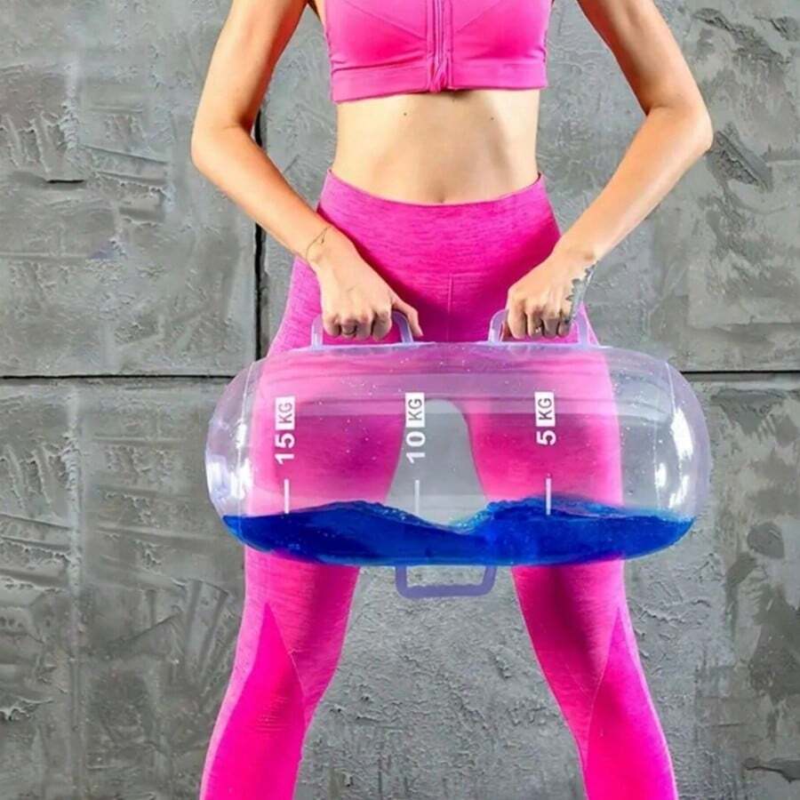 One Piece Adjustable Water Filling Weight Transparent Fitness Water Bag ...