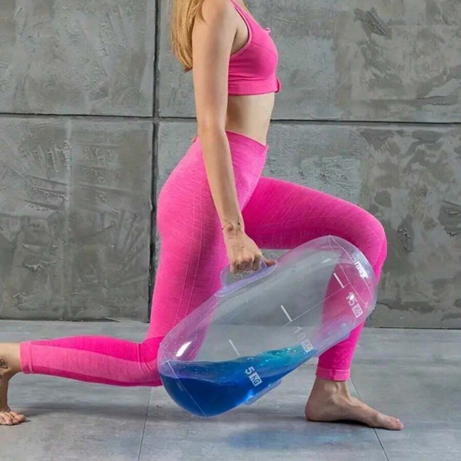 One Piece Adjustable Water Filling Weight Transparent Fitness Water Bag ...