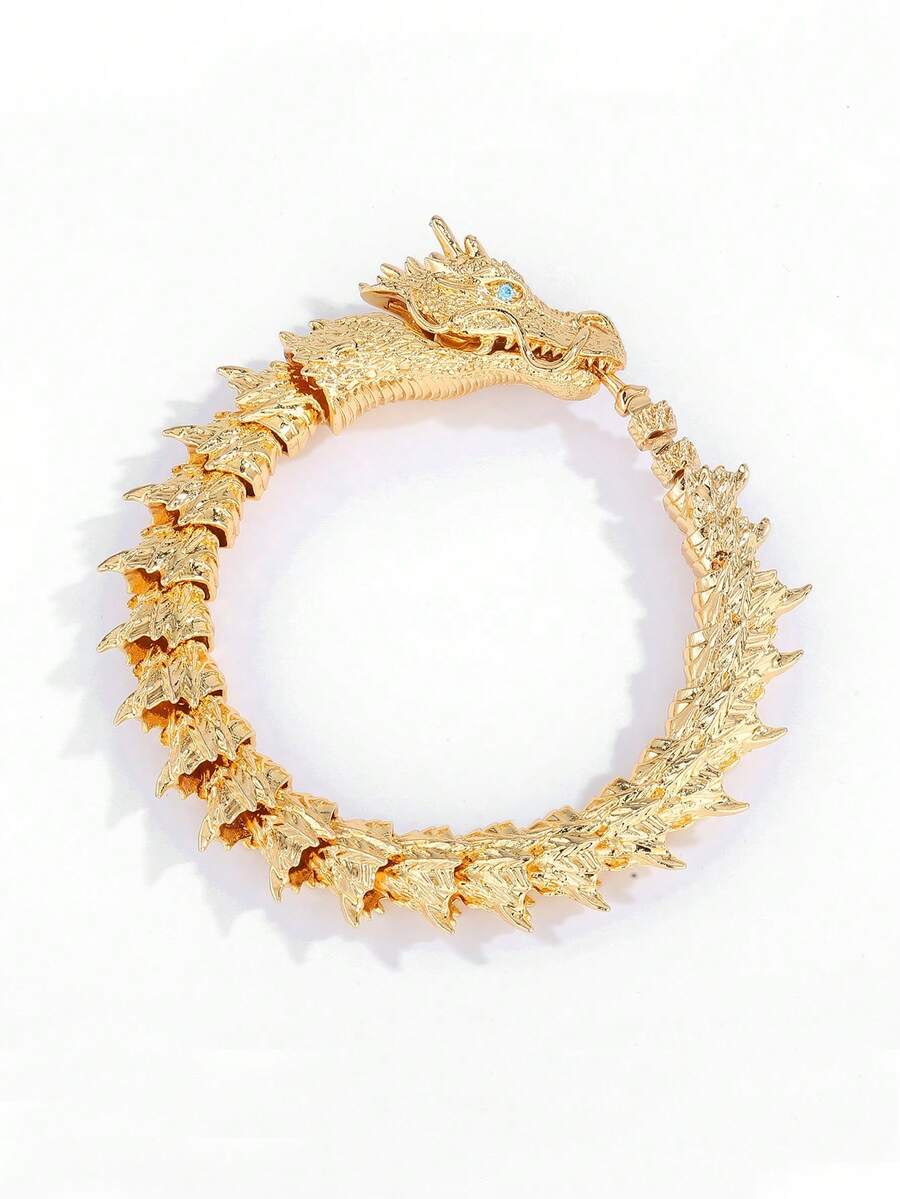 Dragon Bone Chain Cool Stereoscopic Dragon Bracelet For Men, Featuring ...