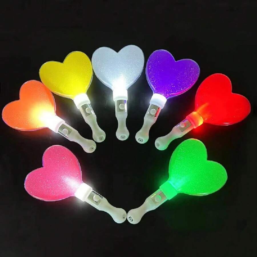 LED Light-Up Glow Sticks, Flashing Concert And Party Cheer Sticks ...
