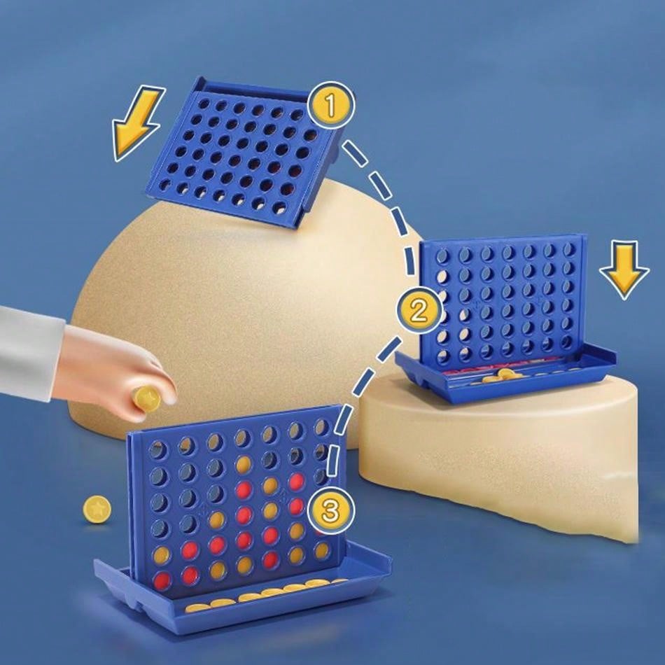 Mini Four In A Row Bingo Chess Connect Classic Family Board Game Toys ...