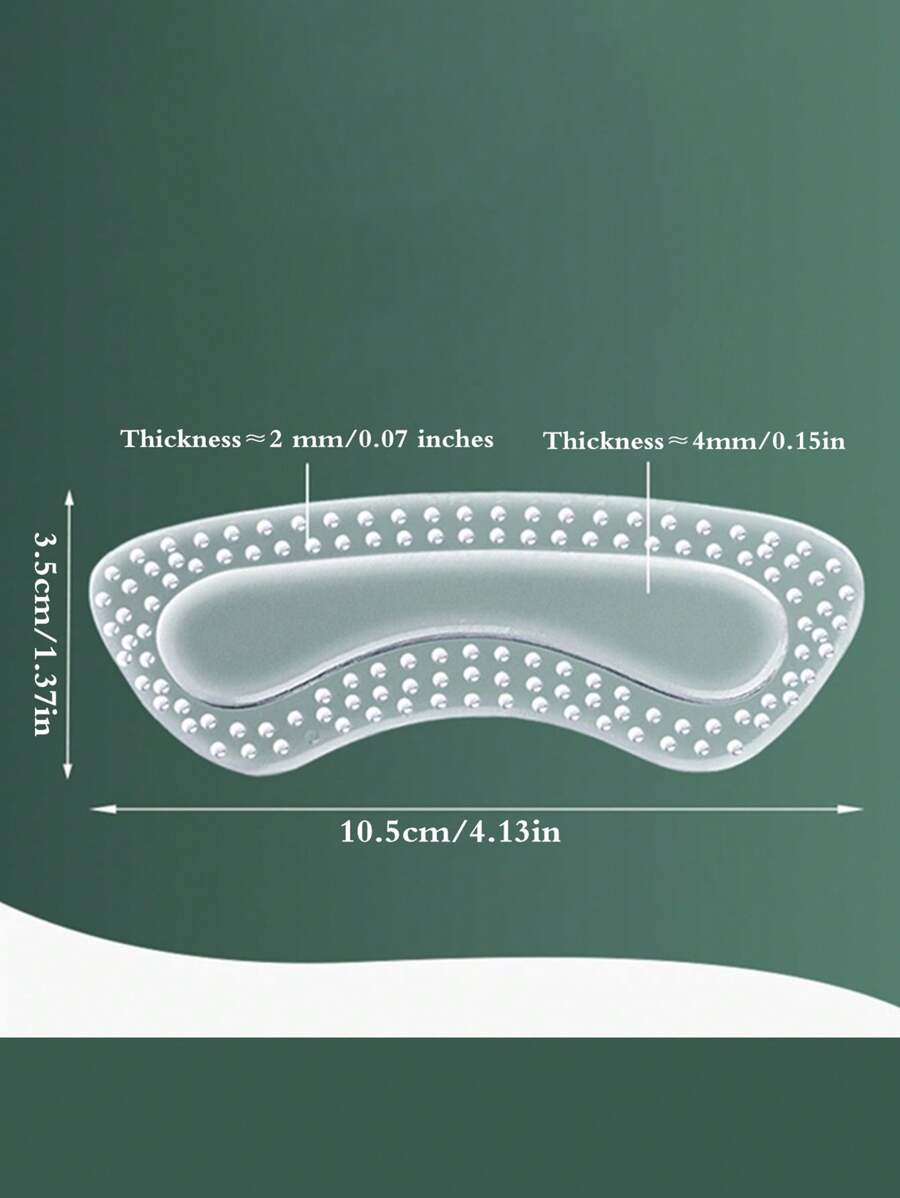 4d Silicone Heel Grips, Invisible Heel Pads To Prevent Blister, Non ...