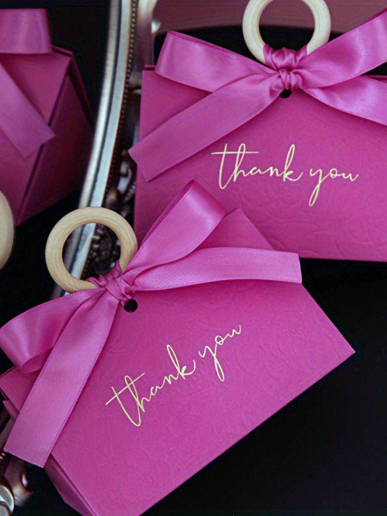 20pcs Wedding Candy Boxes With Embossed Floral Pattern, Gift Boxes With ...