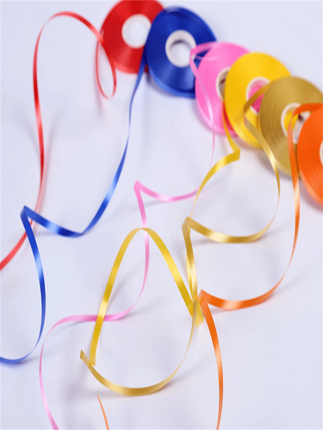 5pcs 10m Colorful Ribbon For Tying Balloons And Decorating Wedding ...