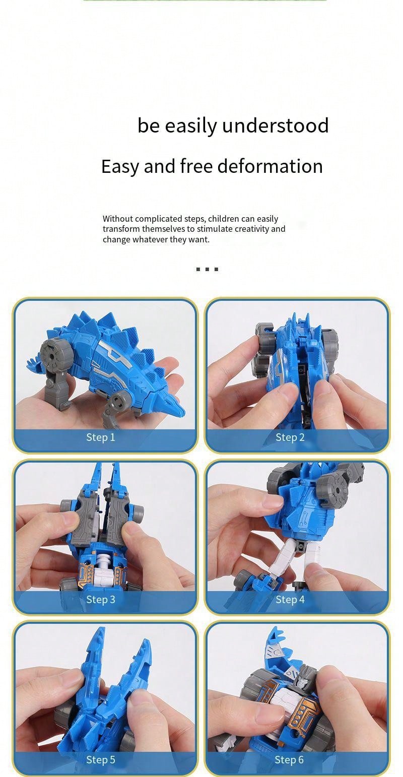 Blue Deformed Dinosaur Robot Toy, Red Tyrannosaurus Rex Mecha Hand Model, Deformable And ...