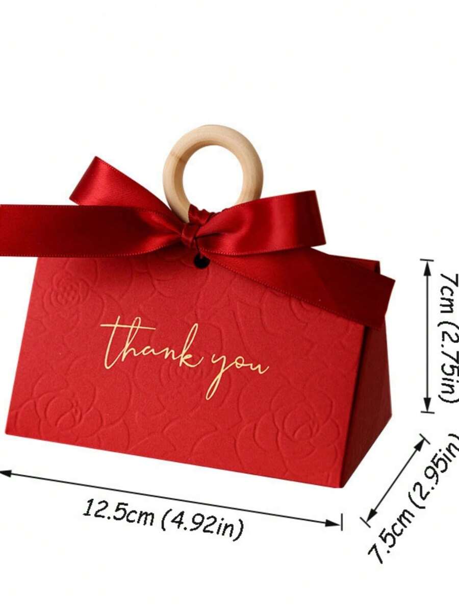 20pcs Wedding Candy Boxes With Embossed Floral Pattern, Gift Boxes With ...