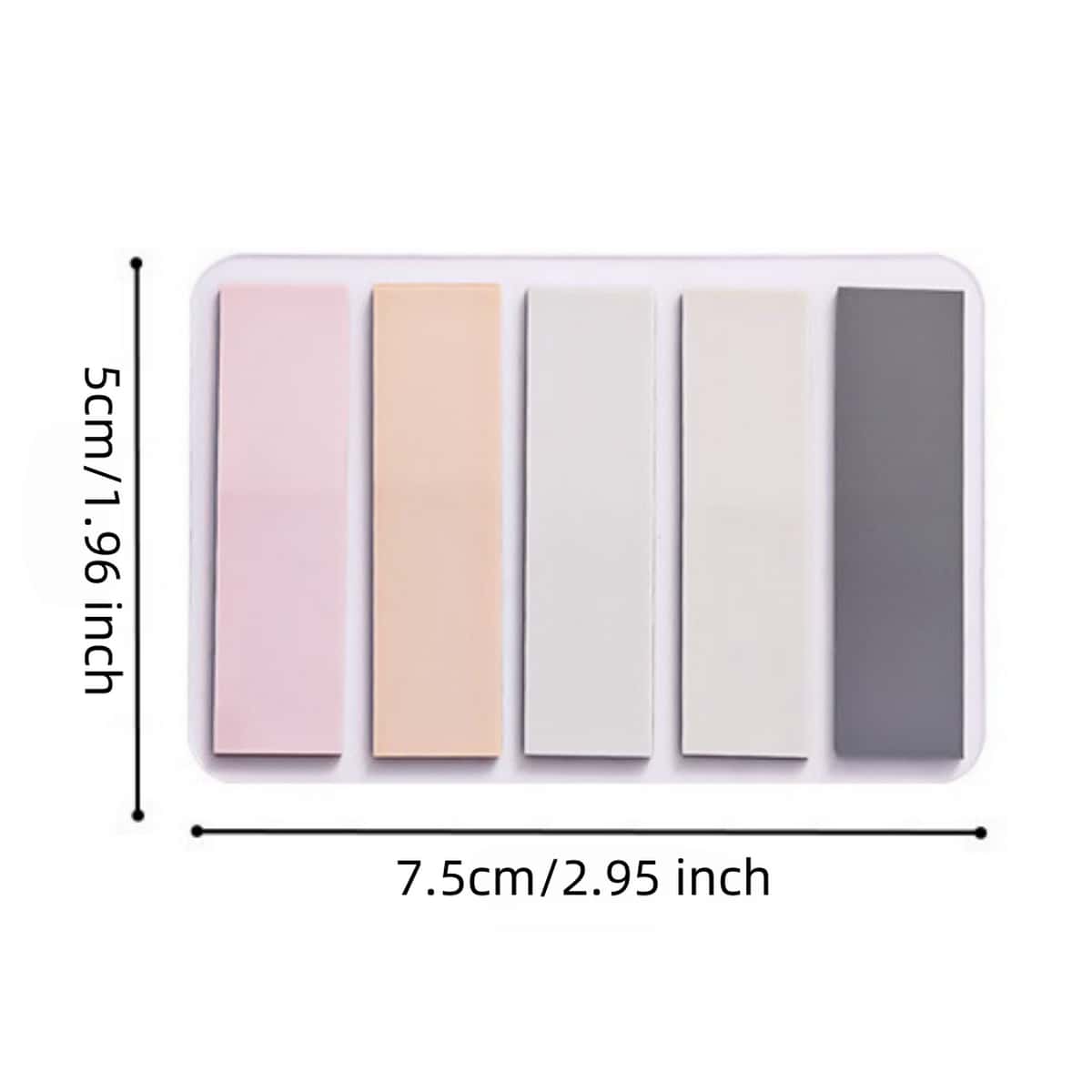 5 Sachets / Ensemble De Papier De Note Pet, 3 Tailles De Notes Claires ...