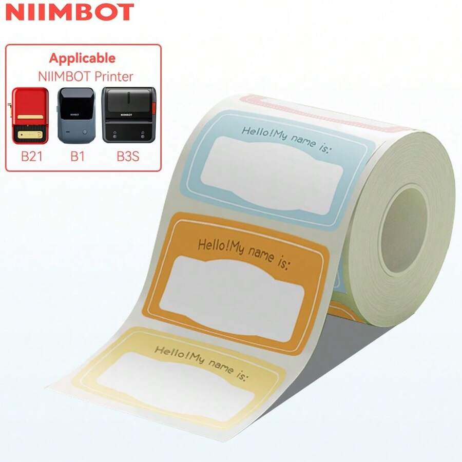 Etiquetas Térmicas De Impressora Niimbot B21/b1, Papel Autocolante De Etiquetas Térmicas De 1,97 ...
