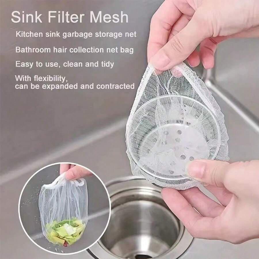 30/100pcs Disposable Kitchen Sink Filters Sewer Drain Anti-Blocking ...
