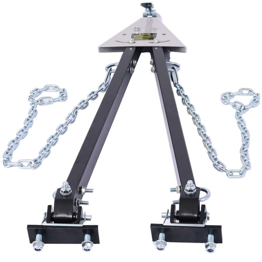 Universal Tow Bar With Chains Adjustable 5000 Lbs Towing Capacity ...