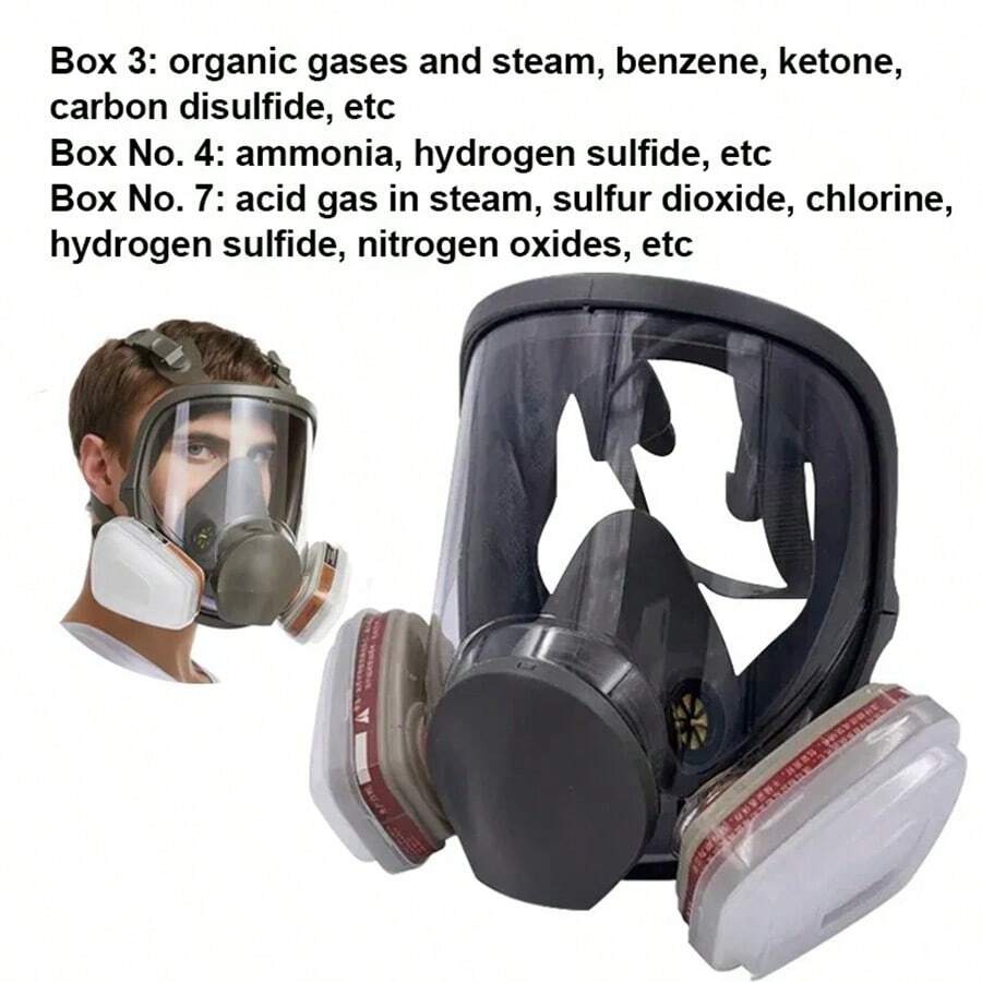 17 In 1 Gas Mask For Spray Paint Decoration Chemical Dust Mask Body ...