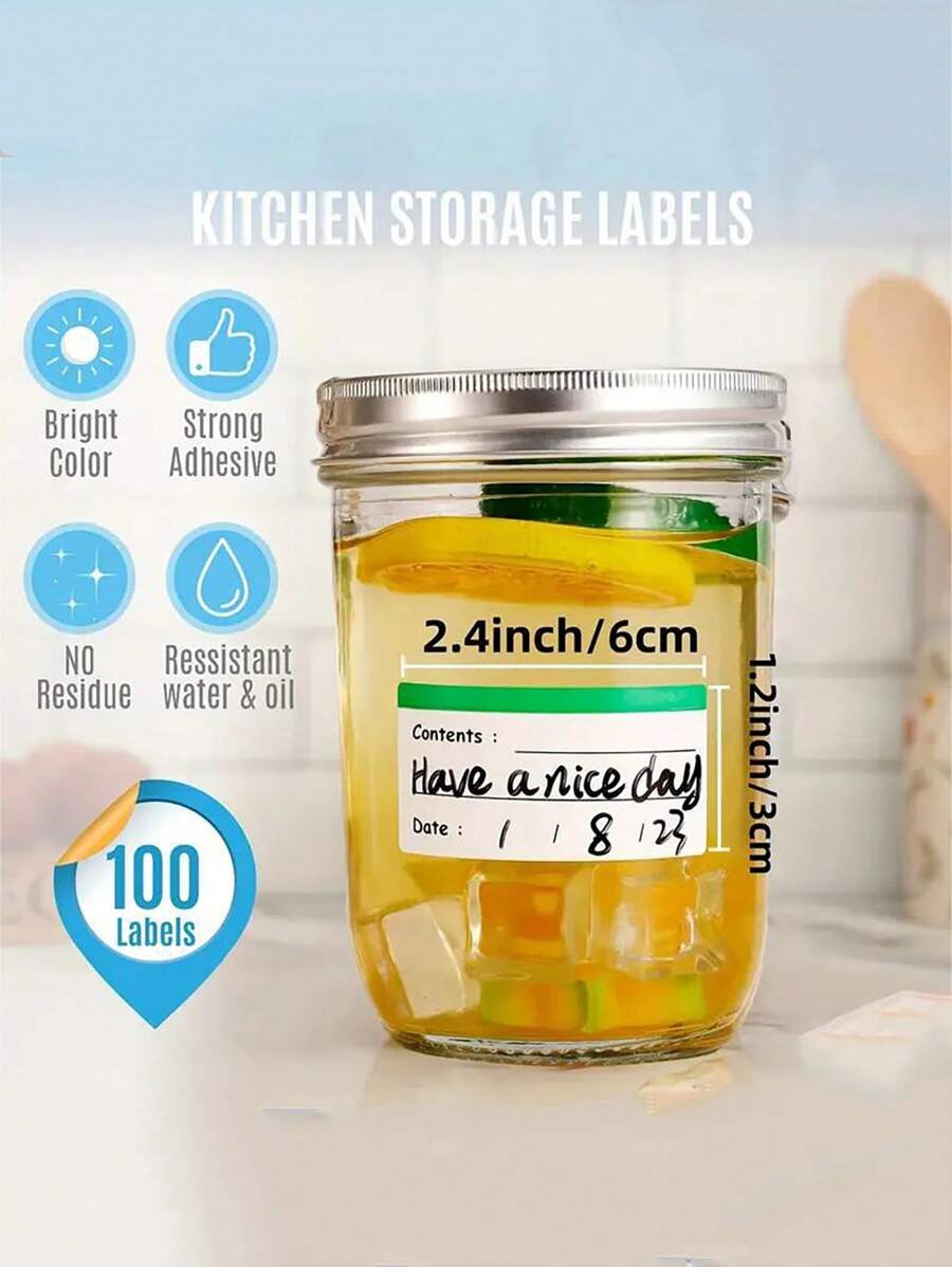10 Sheets Colorful Refrigerator Food Storage Label Stickers | SHEIN USA
