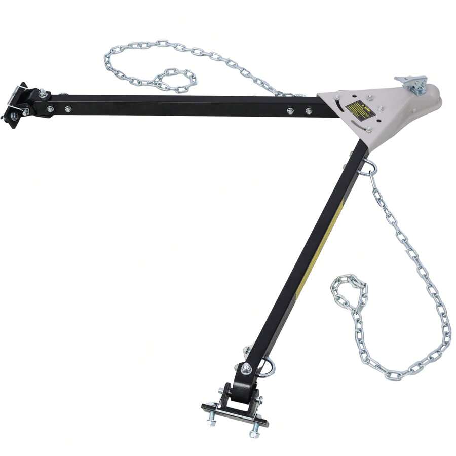 Universal Tow Bar With Chains Adjustable 5000 Lbs Towing Capacity ...